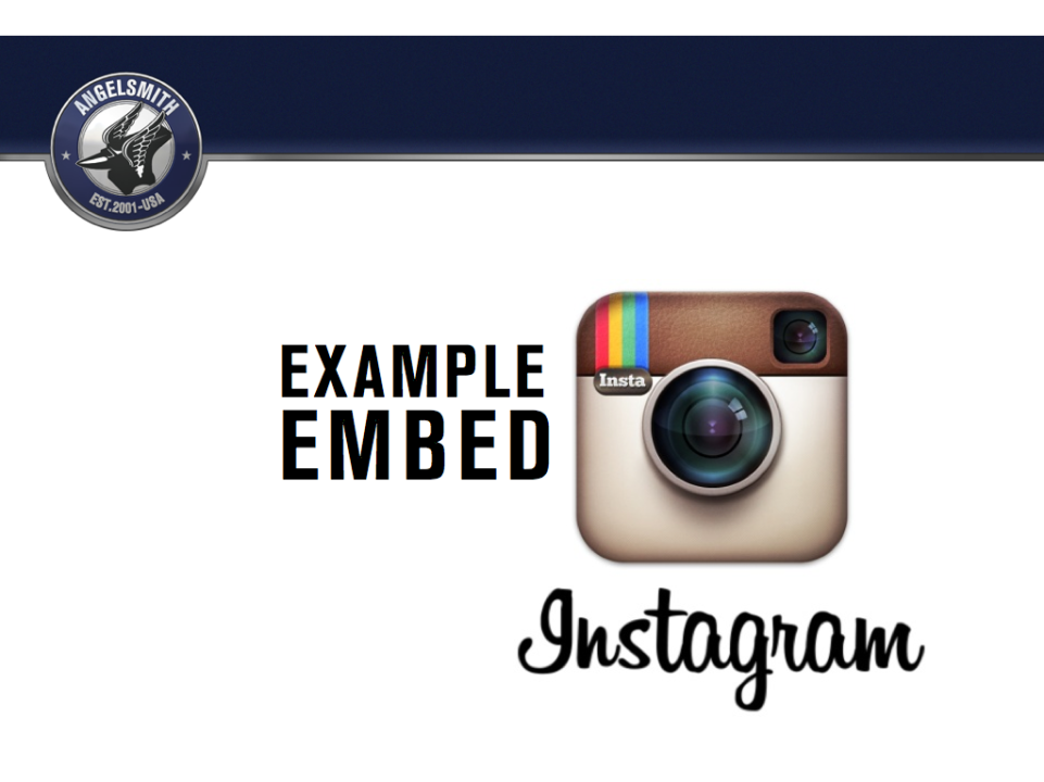 Example Embed.001 - Angelsmith